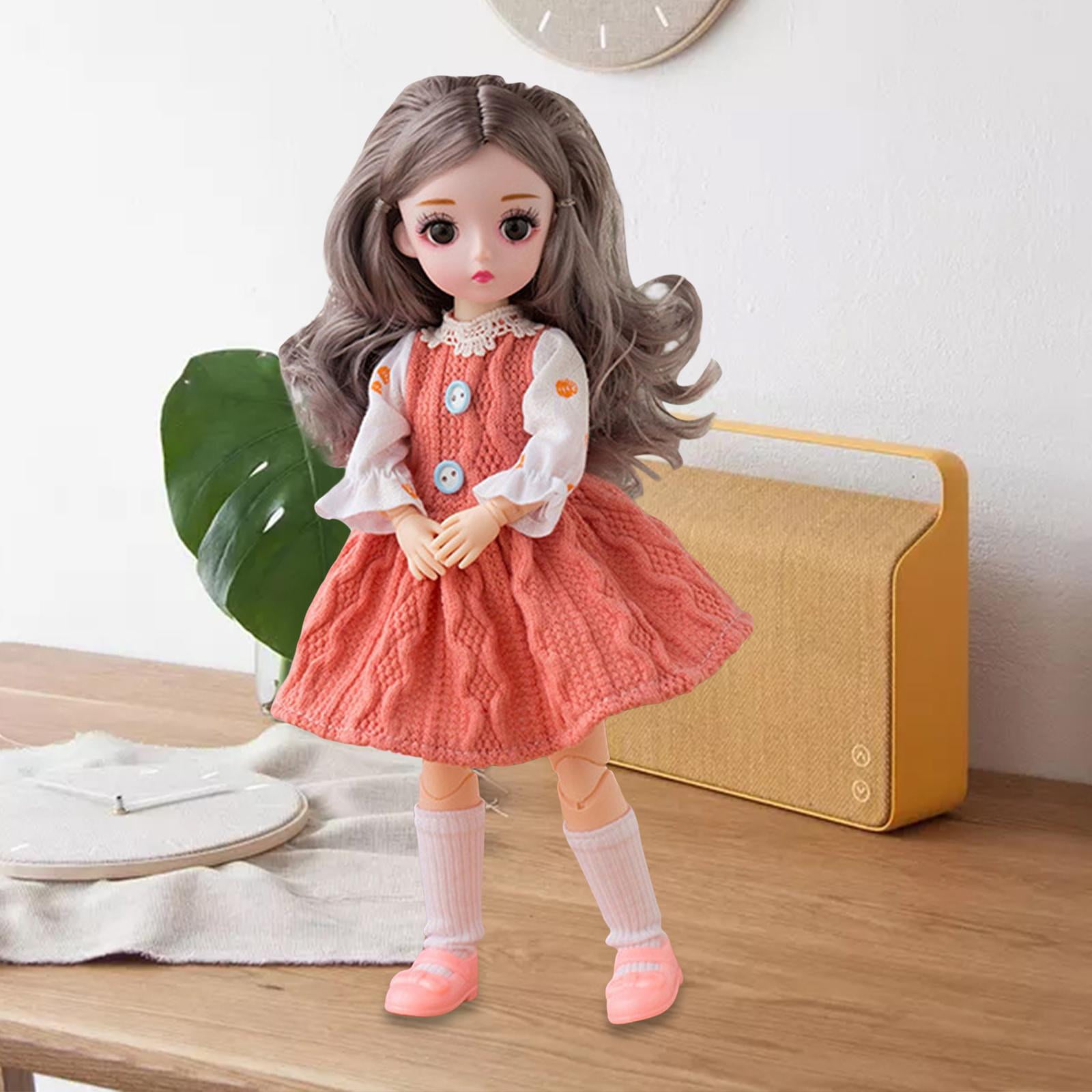 1/6 Doll Jointed Doll, with Clothes Outfit s Hands Toys, 12inch Ball ...
