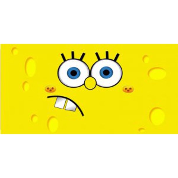 SpongeBob Full Photo License Plate - Walmart.com - Walmart.com
