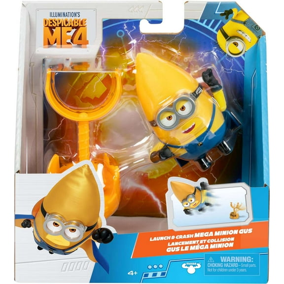 Despicable Me Crash & Roll Mega Minion Jerry Action Figure, 2.8" x 4.5 ...