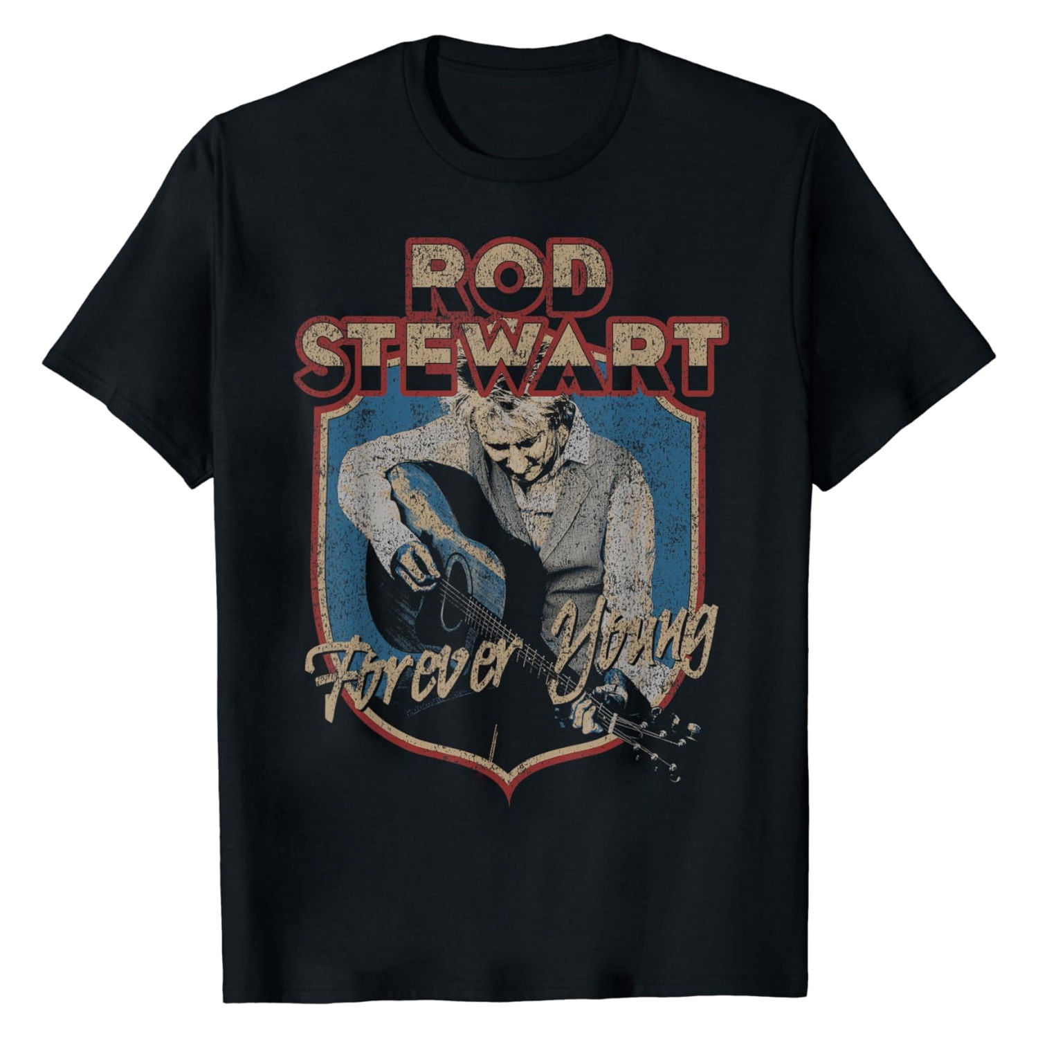 Click here for Rod Stewart Adult Forever Crest Cotton T-Shirt L prices