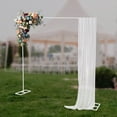 FOGGBET 7.87ft Modern Floor Standing Square White Wedding Backdrop ...