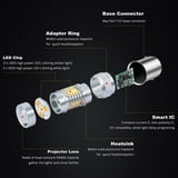 Alla Lighting BAY15D 1157 LED Switchback Bulb Turn Signal Lights, 6000K ...