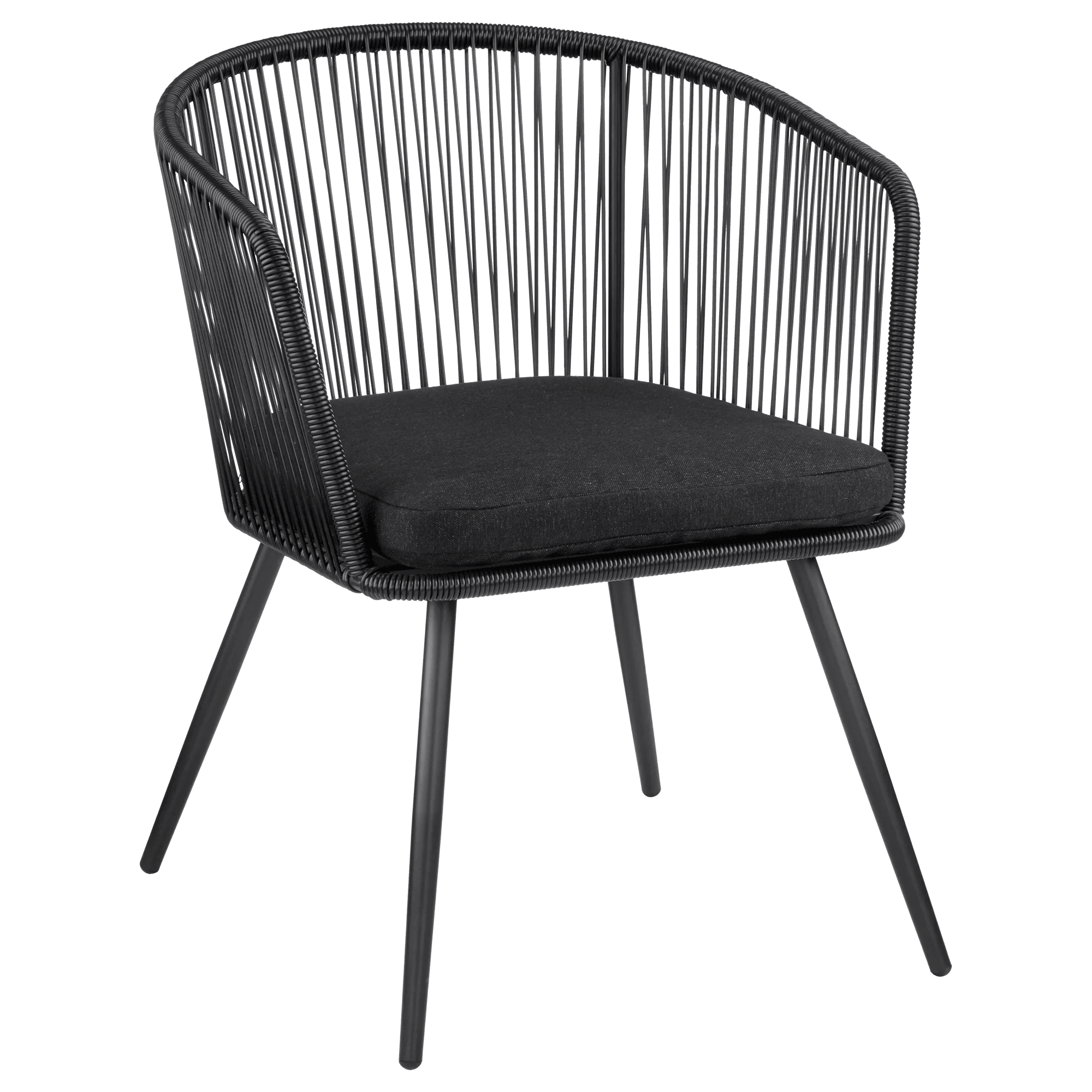 Bouclair Black Outdoor Rope Chair