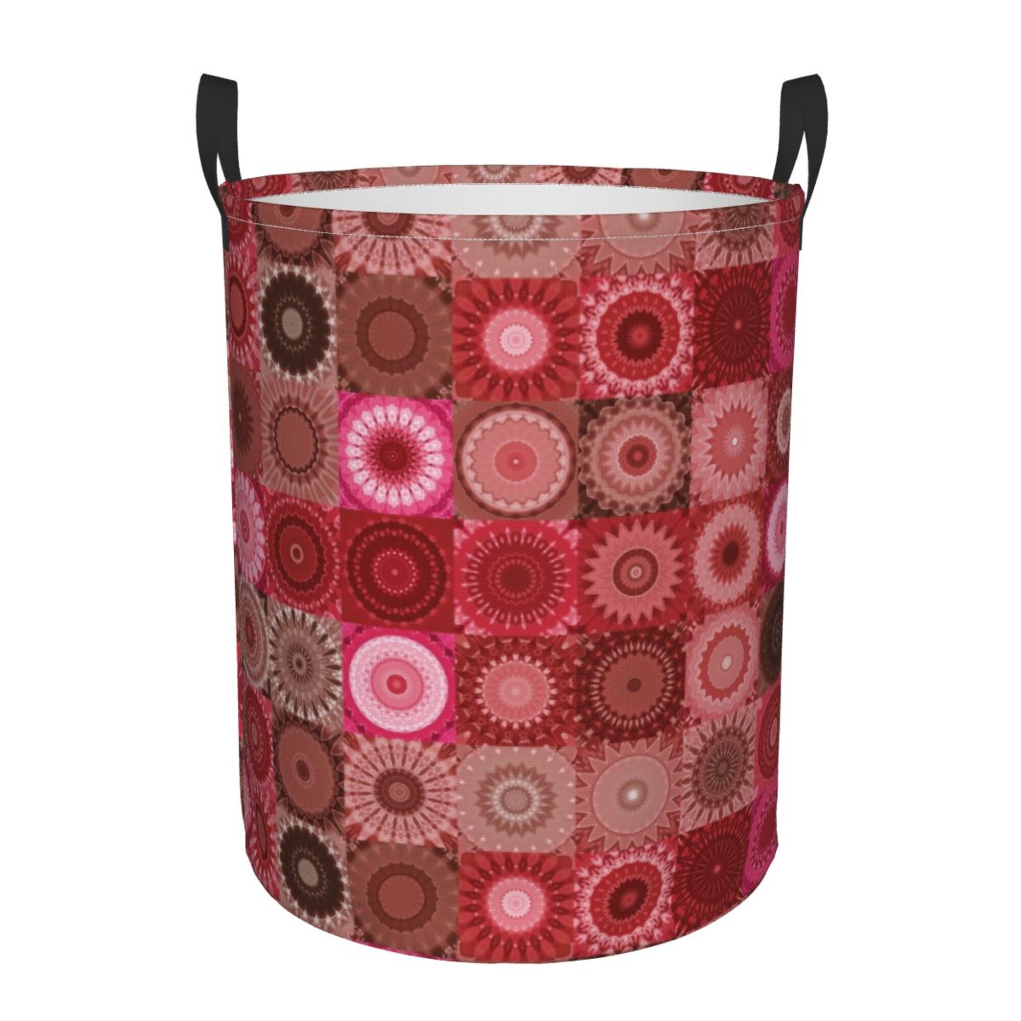 ZICANCN Red Fractal Spiral Mandela Laundry Basket Organizer , Dirty ...