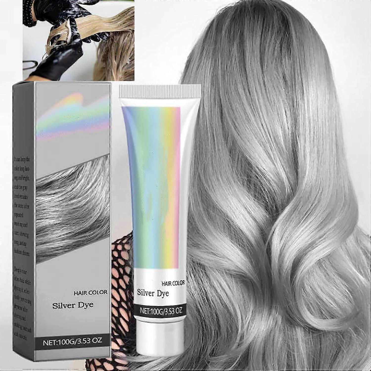 Click here for Fangchaonan Silver Hair Dye Cream 2 In 1 Longlasti... prices