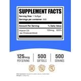 BulkSupplements.com Vitamin D3 5000IU, 125mcg - Immune Support (500 ...