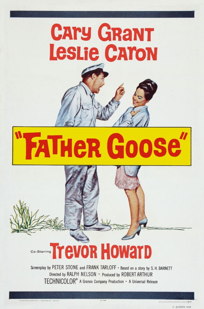 Father Goose Movie poster Metal Sign 8inx 12in Metal Print 8x12 Square ...