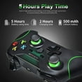 TOUMENY Wireless Gaming Controller, Enhanced Vibration Feedback ...