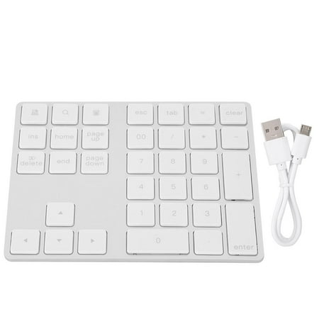 BT308 34 Keys Mini Rechargeable Numpad Wireless Wireless Numeric Keypad ...