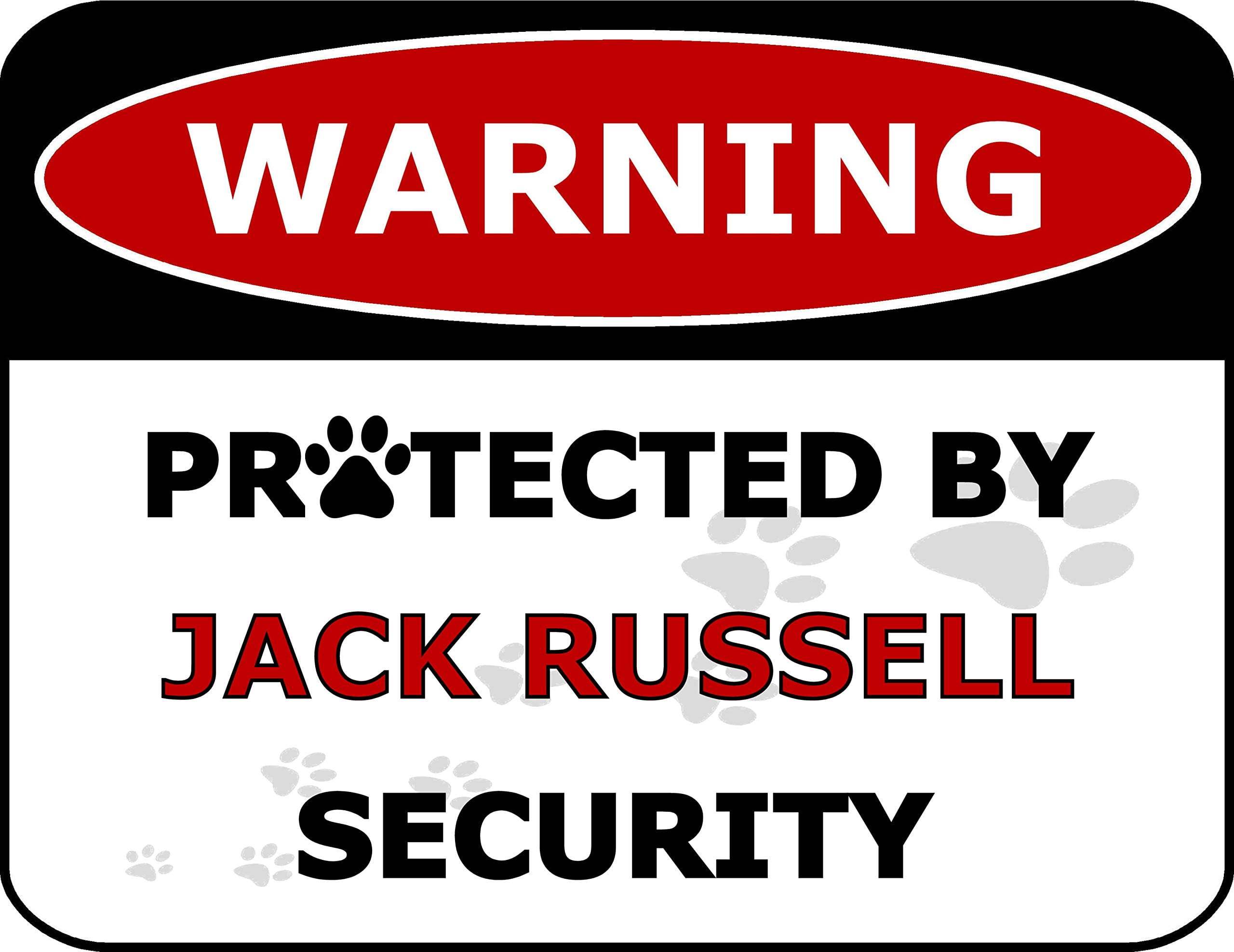 PCSCP Warning Protected by Jack Russell Security 11.5 inch by 9 inch ...