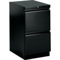 HON 2 Drawers Vertical Lockable Filing Cabinet, Black - Walmart.com