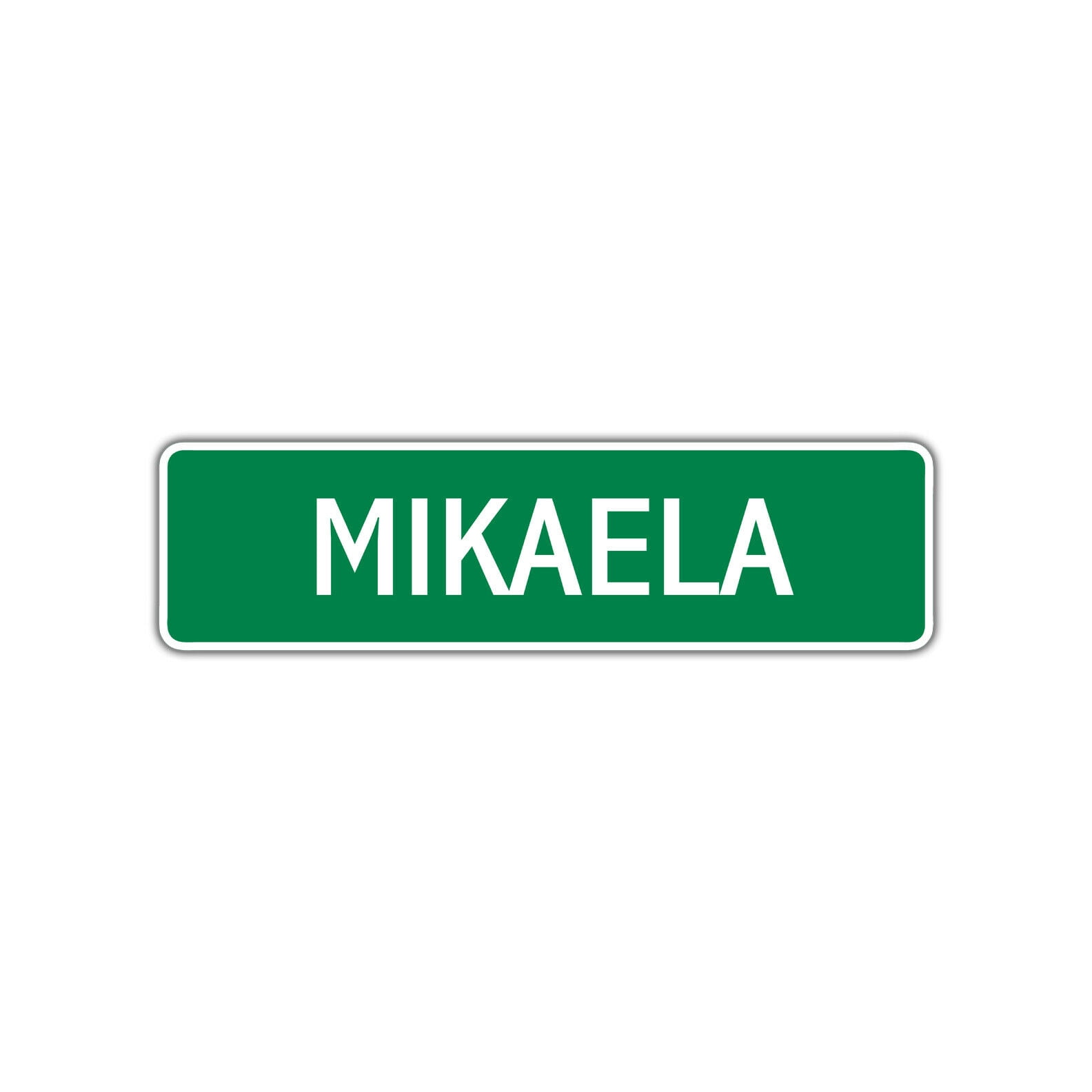 Mikaela Girls Children Name Letter Printed Indoor Outdoor Unique Wall ...