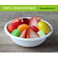 100 Count 12 OZ Compostable Bowls, Biodegradable Bagasse and Bamboo ...
