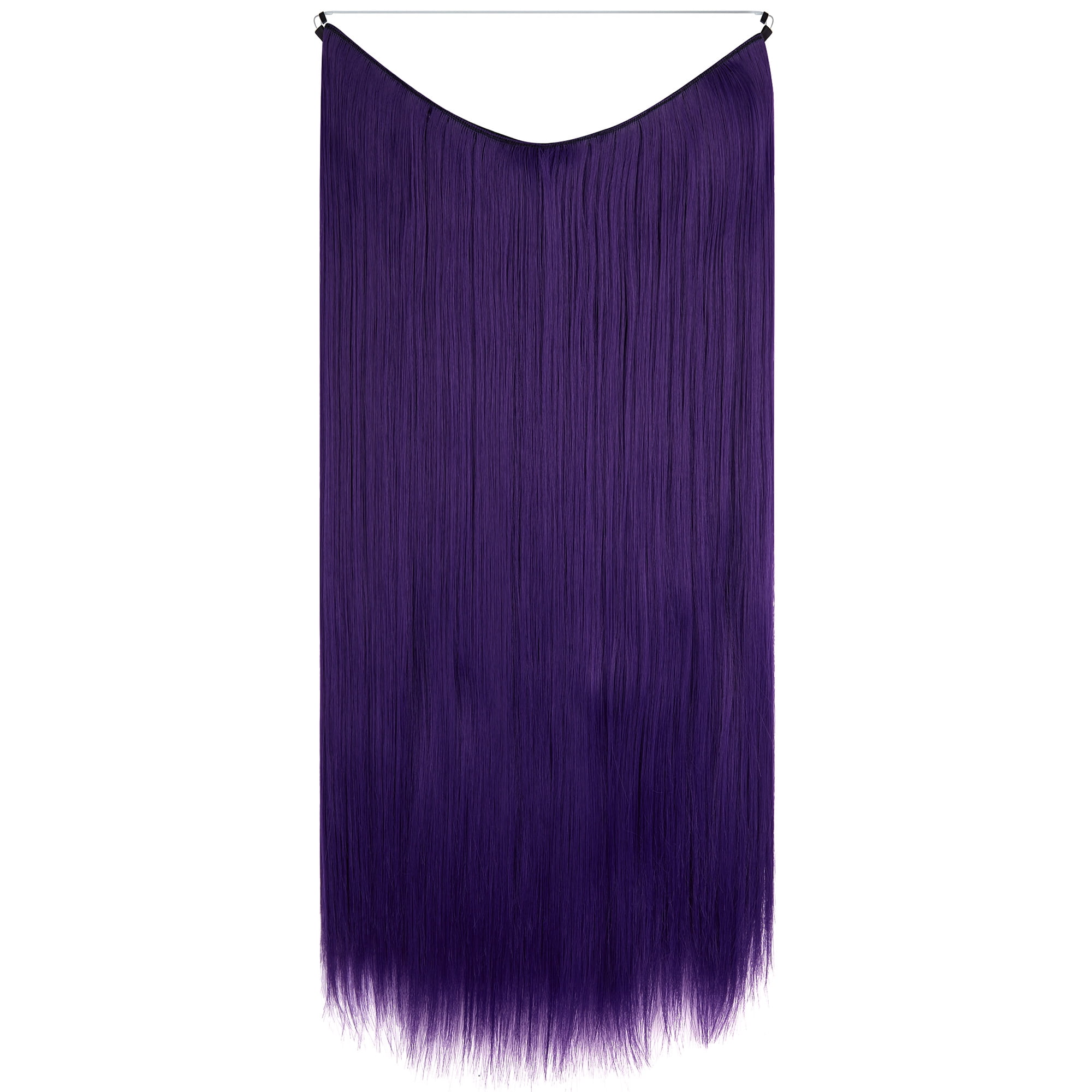 SHCKE Invisible Hair Extensions with Invisible Transparent Wire ...