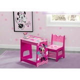 Disney Minnie Mouse Wood Art Desk and Chair Set with Dry Erase Top and ...