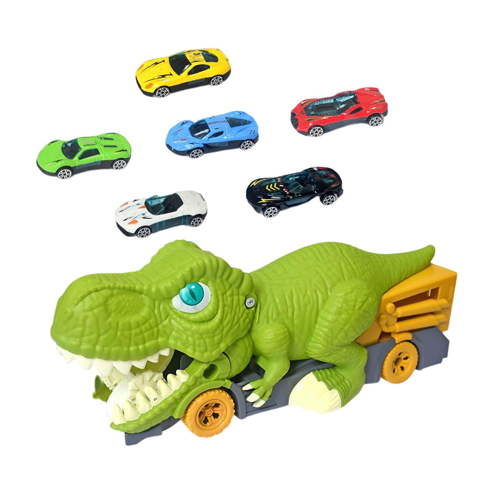 Dinosaur Devouring Cars Carrier Truck Dinosaur Swallow Mini Cars Game ...