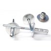Mill 3/16" Rivet Large Flange Aluminum Head Steel Mandrel Blind Pop ...