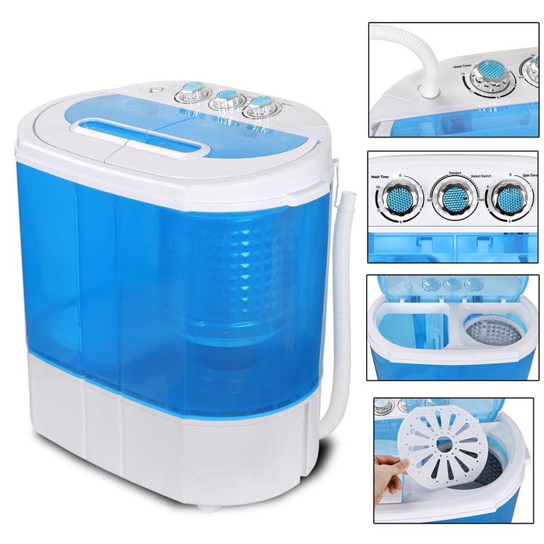 Dryer Dimensions Veeboto Portable Washing Machine, 30LBS Twin Tub Mini ...