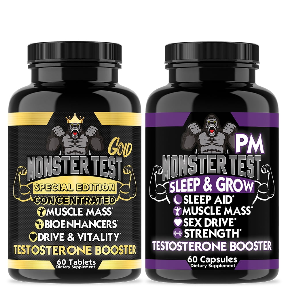 Monster Test Gold Special Edition Concentrated Testosterone Booster and ...