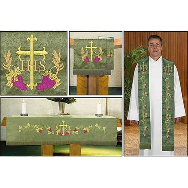 Christian Brands Church Supply NC975 Embroidery Altar Parament Set ... Christian Brands Church Supply NC975 Embroidery Altar Parament Set ...