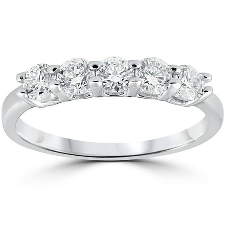 1/2ct Five Stone Diamond Wedding Ring 14K White Gold | Walmart Canada