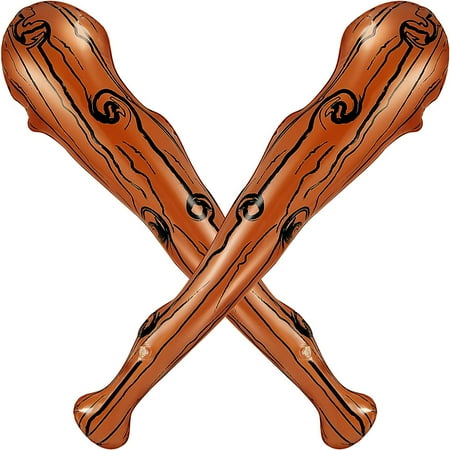 IGUOHAO 2 Pieces 35 inches Inflatable Cave Bat Inflatable Caveman Stick ...