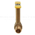 Midline Valve 752234R Premium Brass Press Ball Valve, Long Bonnet with ...