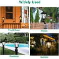 "Pasamic Solar Post Light, Dusk to Dawn Waterproof, Outdoor Garden Pole ...