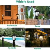 "Pasamic Solar Post Light, Dusk to Dawn Waterproof, Outdoor Garden Pole ...