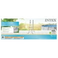 Intex Steel Frame Above Ground Swimming Pool Ladder for 48" Wall Height ...