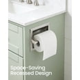 Recessed Toilet Paper Holder Brushed Nickel, Pivoting Lift-Bar No ...