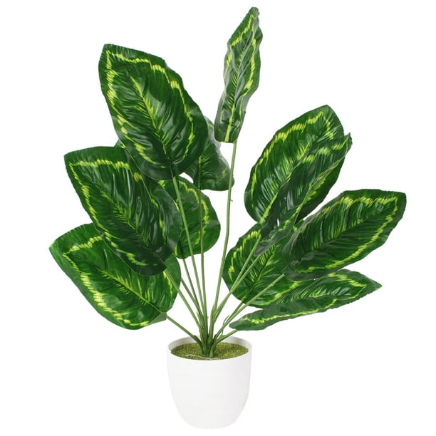 Plantas artificiales para interior y exterior, fáciles de cuidar, follaje realista para ...