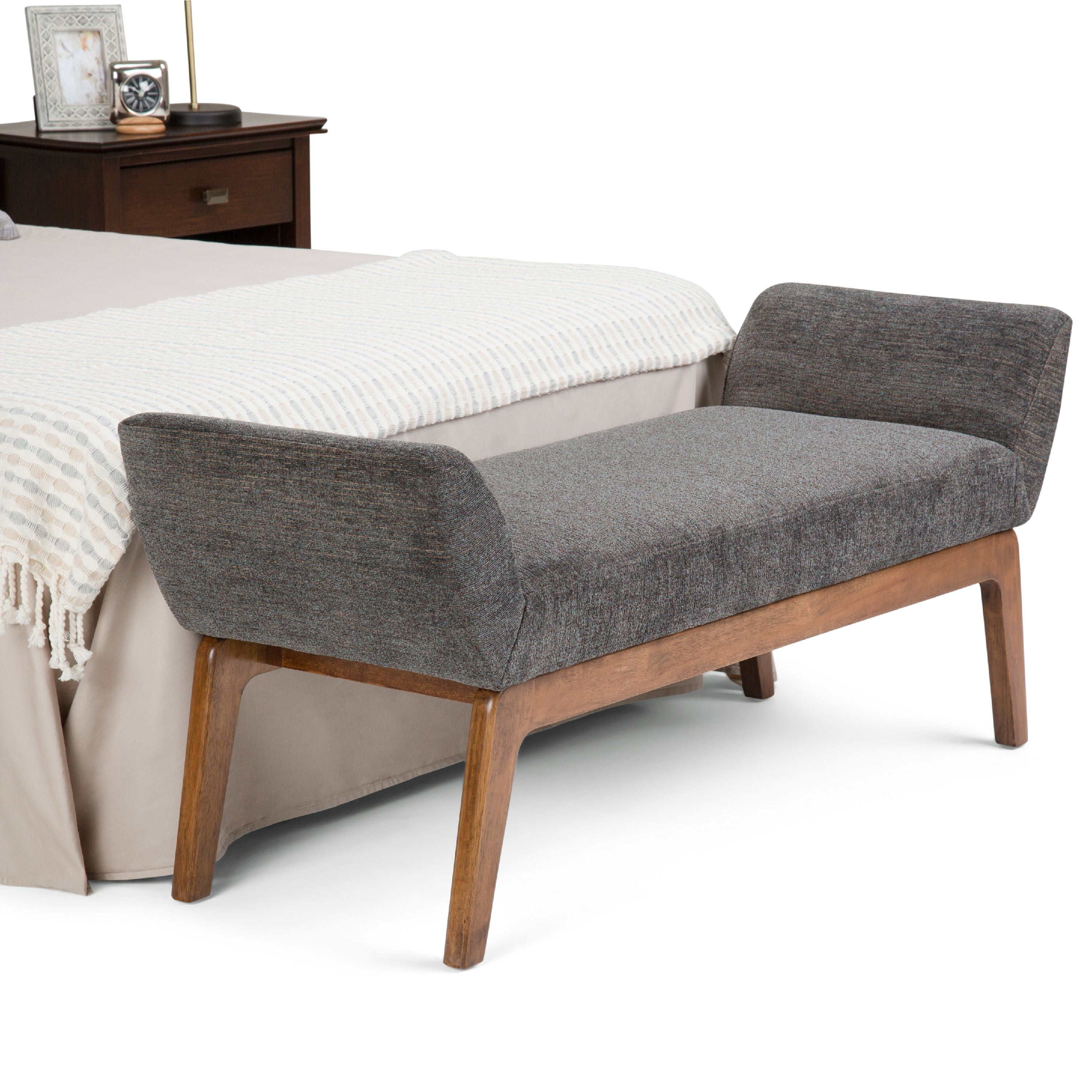 Simpli Home Sabrina Extra Wide Ottoman Bench - Walmart.com
