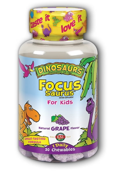 KAL Focus-Saurus | Focus Support for Kids | Amino Acid, Antioxidant ...
