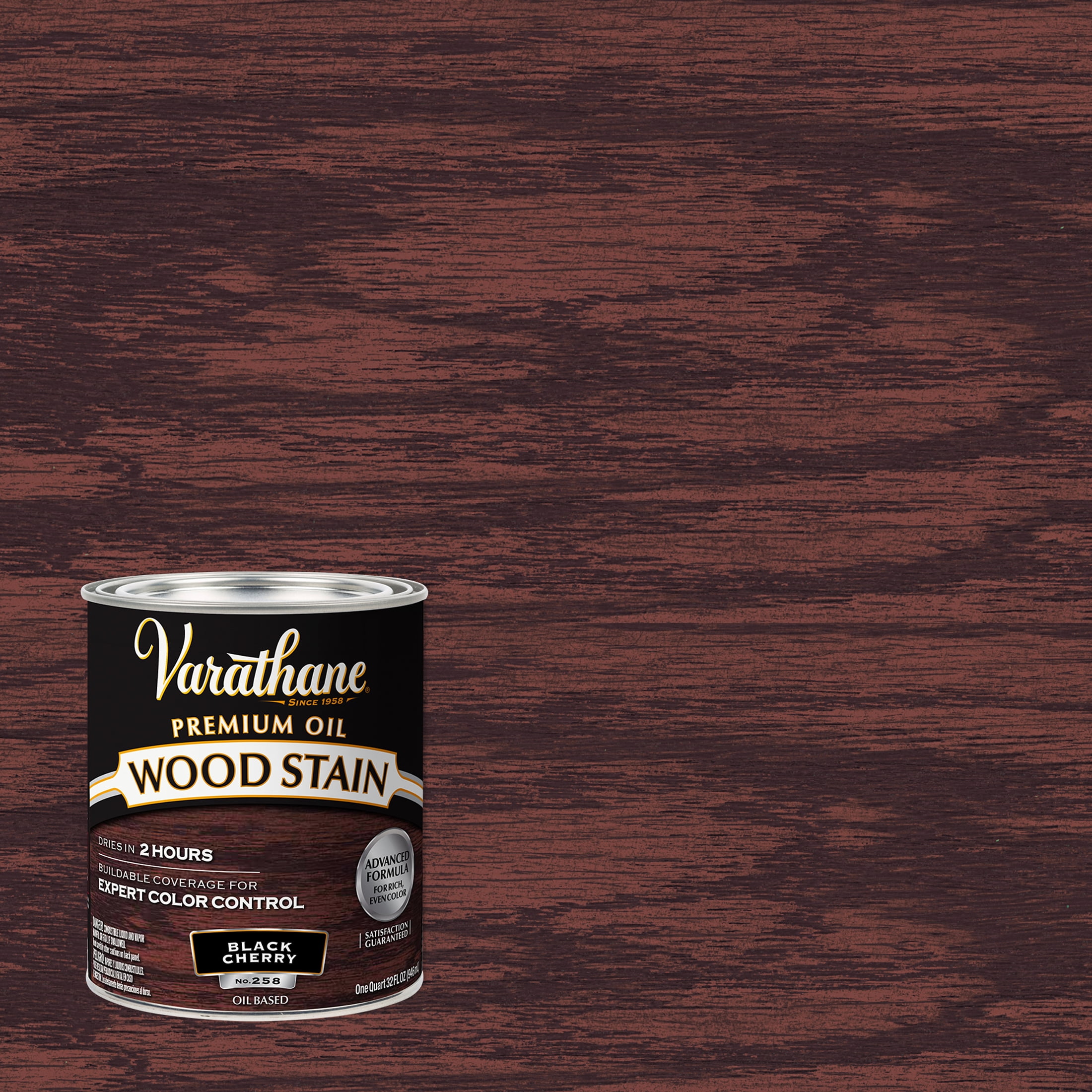 Black Cherry, Varathane Premium Oil-Based Interior Wood Stain-241411H ...