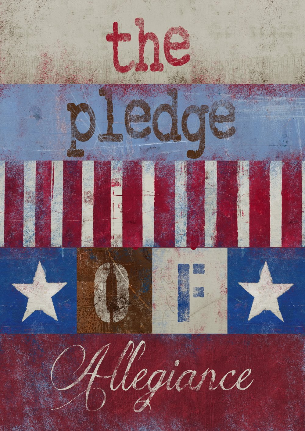 Toland Home Garden United We Stand Pledge of Allegiance Patriotic Flag ...