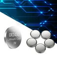 5Pieces 3V CR2430 Lithium Button Battery Coin Cell Button Watch ...