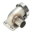 2.5inches V Band T3/T4 Turbo Elbow Adapter Flange Cast Tube 90° - Walmart.com