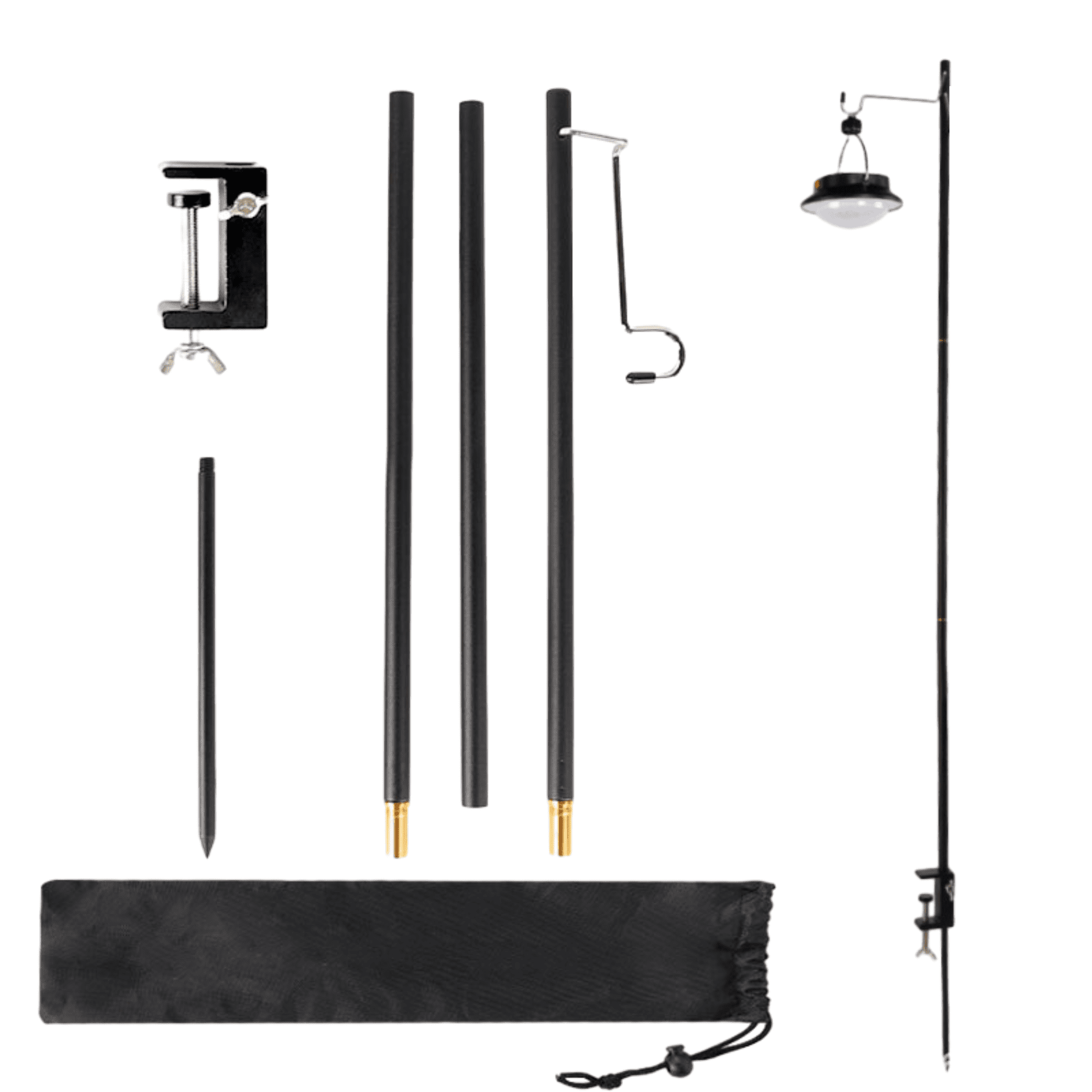 Cipaher Camping Lanterbs Stand Folding Lamp Stand Portable Hanging ...