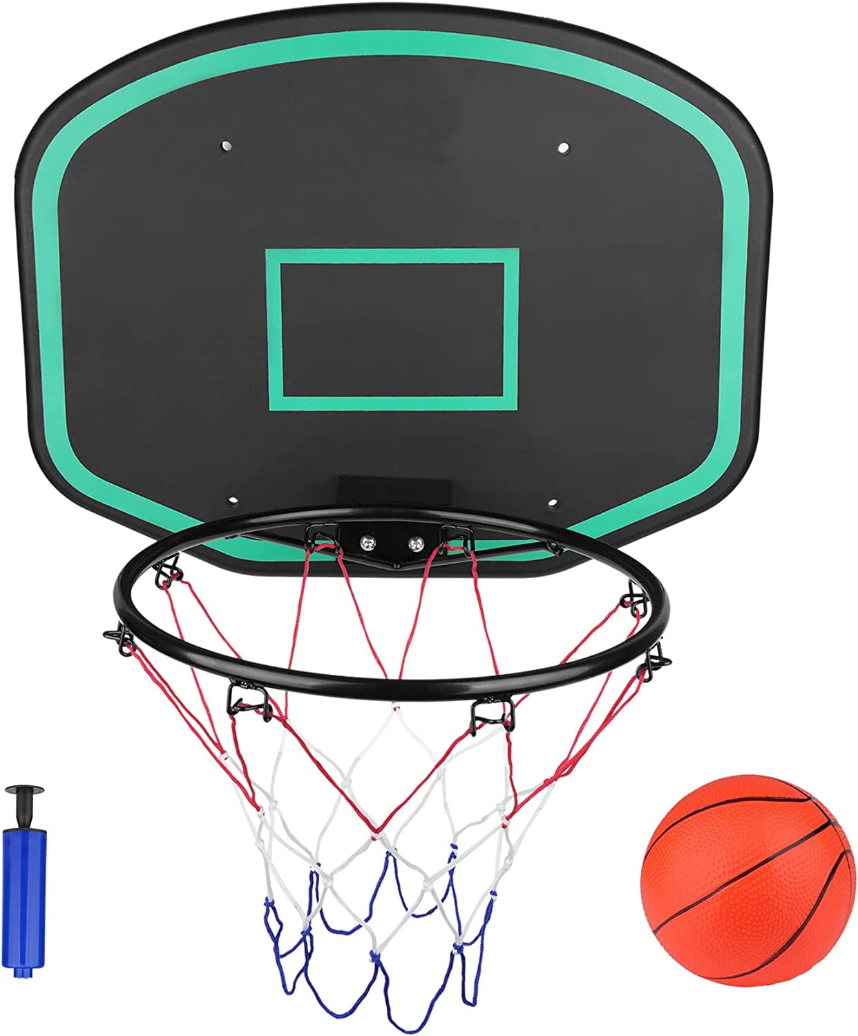 CITYLE Trampoline Basketball Hoop and Ball for Kids, Fit Straight Net ...