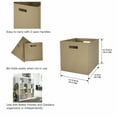 Better Homes & Gardens Felt Cube Storage Bins (12.75" x 12.75"), Beige ...