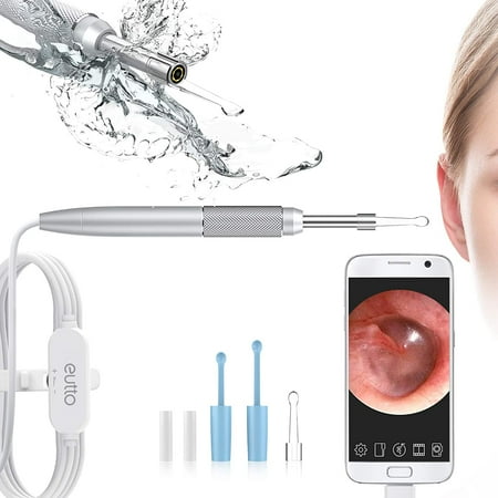 Otoscope USB Ear Camera, 0.15in HD Ear Scope with Earwax Remover Tools ...