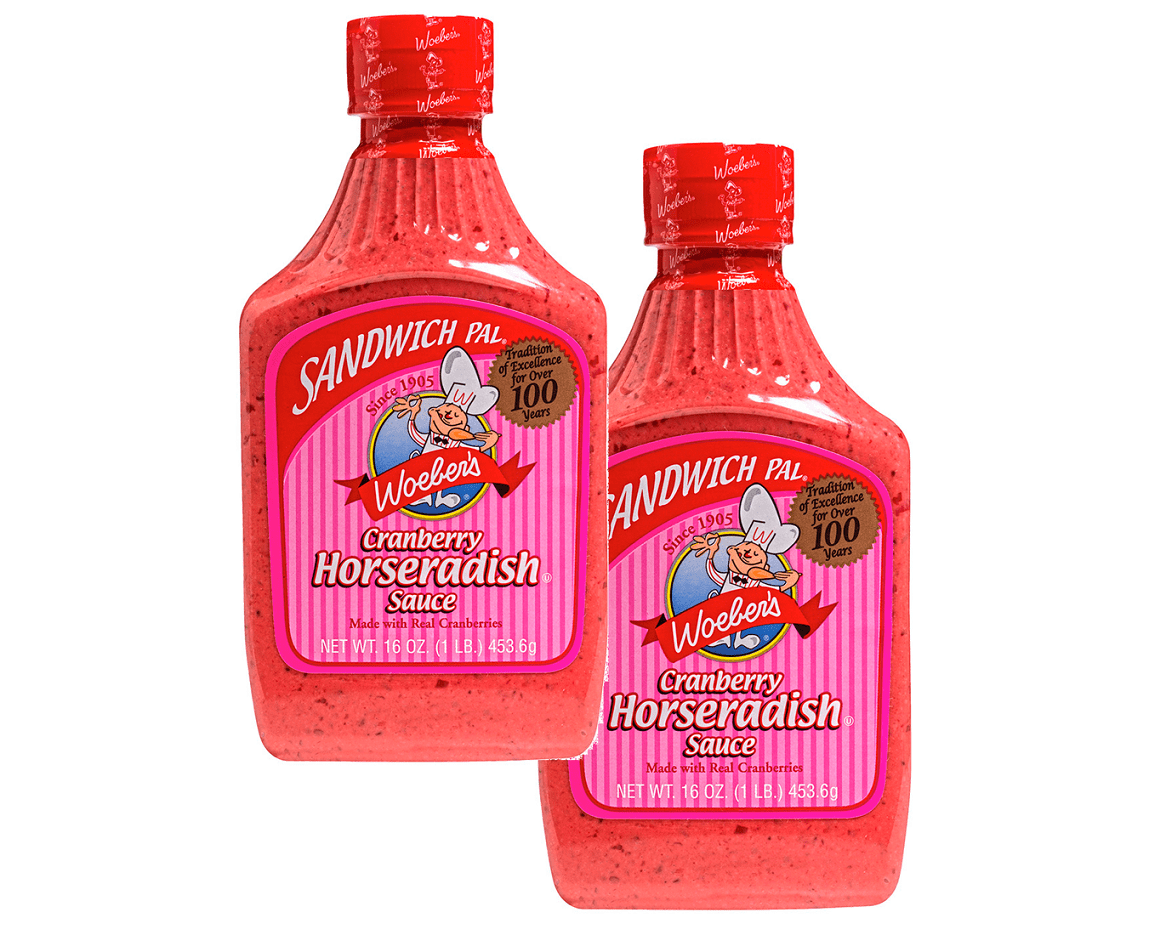 Woeber's Sandwich Pal Cranberry Horseradish Sauce, 2-Pack 16 oz ...