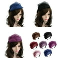 Crape Half Caps Ruffle Hairhoop for Women French Headband 1920s ...
