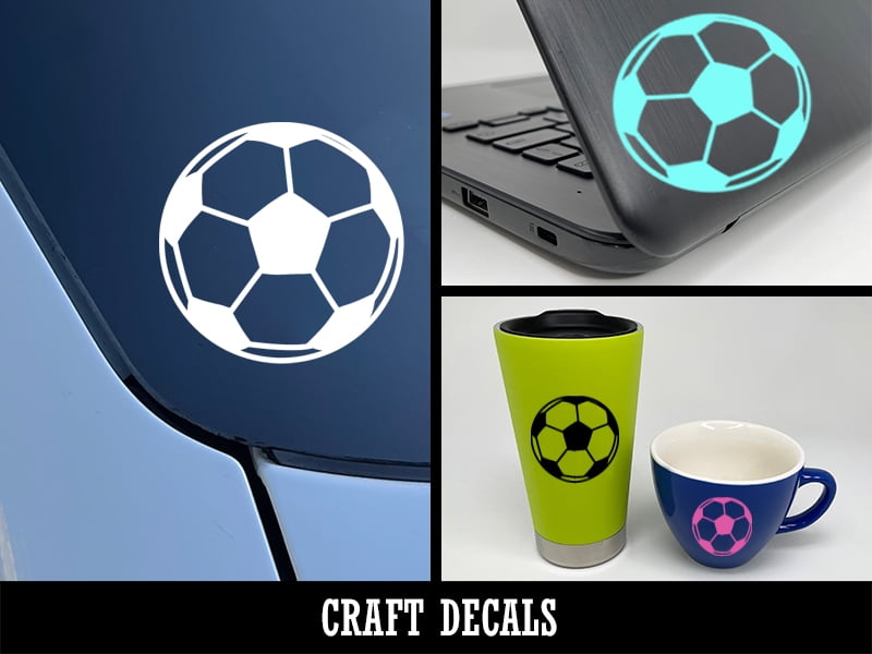 Soccer Ball Craft Vinyl Indoor Outdoor Decal Sticker - Copper - 5 Inch ...