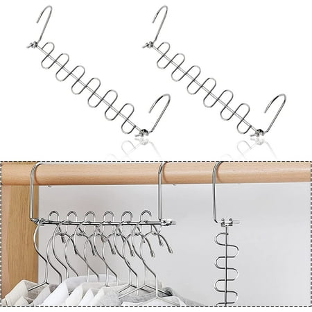 Closet Hangers Organizer, Space Saving Hangers, 12 Slots Rotatable ...