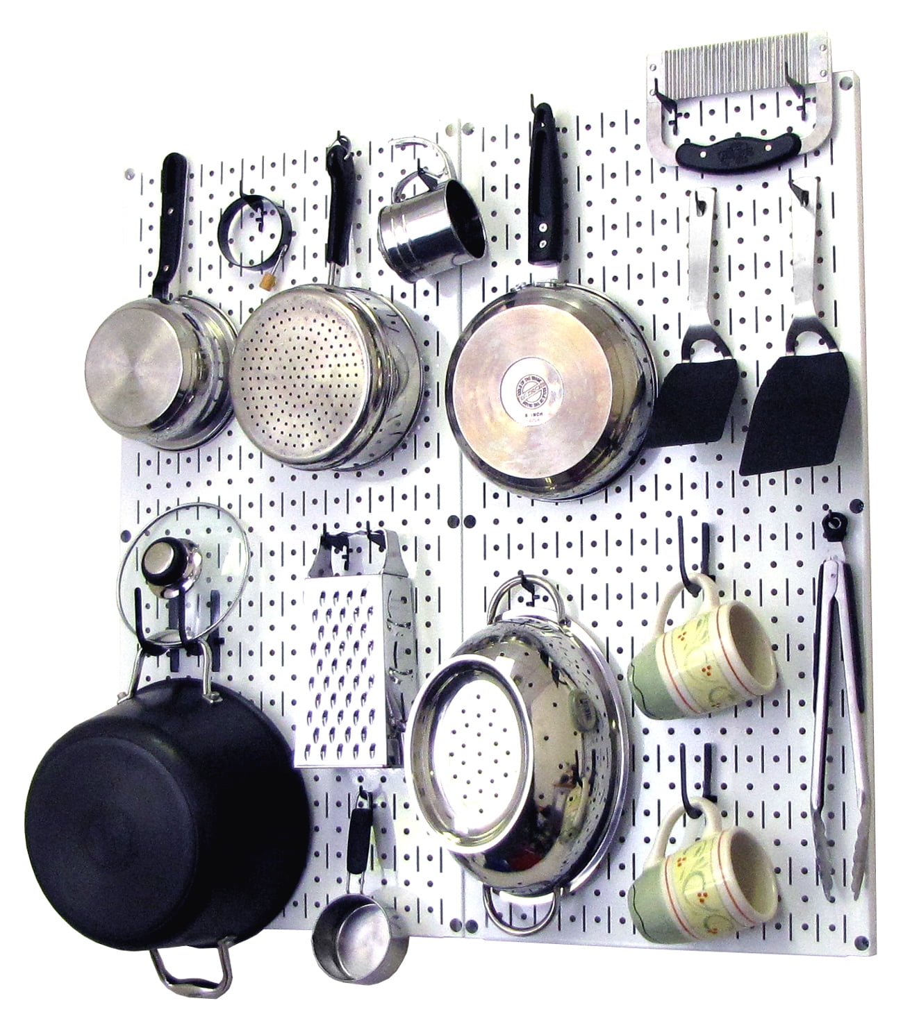 Wall Control Kitchen Pegboard Organizer Pots and Pans Pegboard Pack ...
