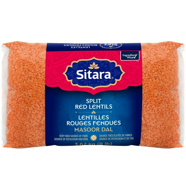 Sitara Split Red Lentils, 3.62 kg (8 lb) - Walmart.ca