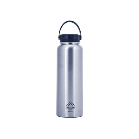 Hydro Flask Wide Mouth Water Bottle with Closeable Lid - 40 oz - Stone ...