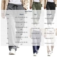 AGKIZG Solid Color Men's Sport Pants Elastic Drawstring Waist with ...